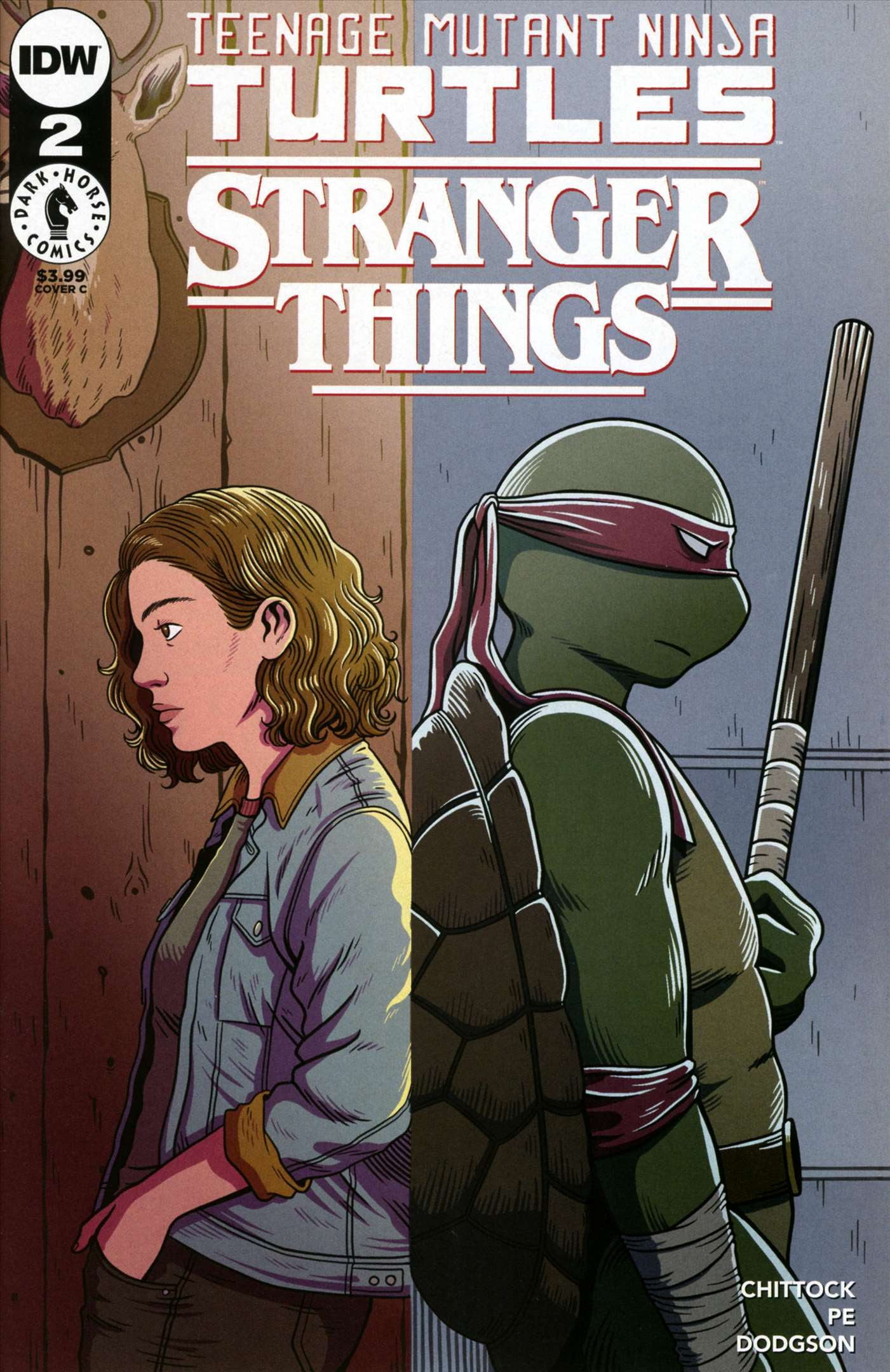Teenage Mutant Ninja Turtles X Stranger Things #2C VF ; IDW Comic Book ...