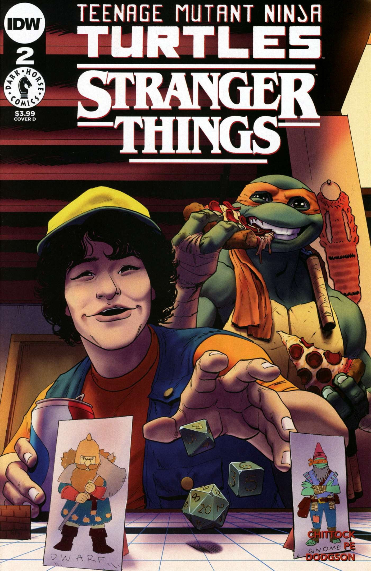 Teenage Mutant Ninja Turtles X Stranger Things #2D VF ; IDW Comic Book ...