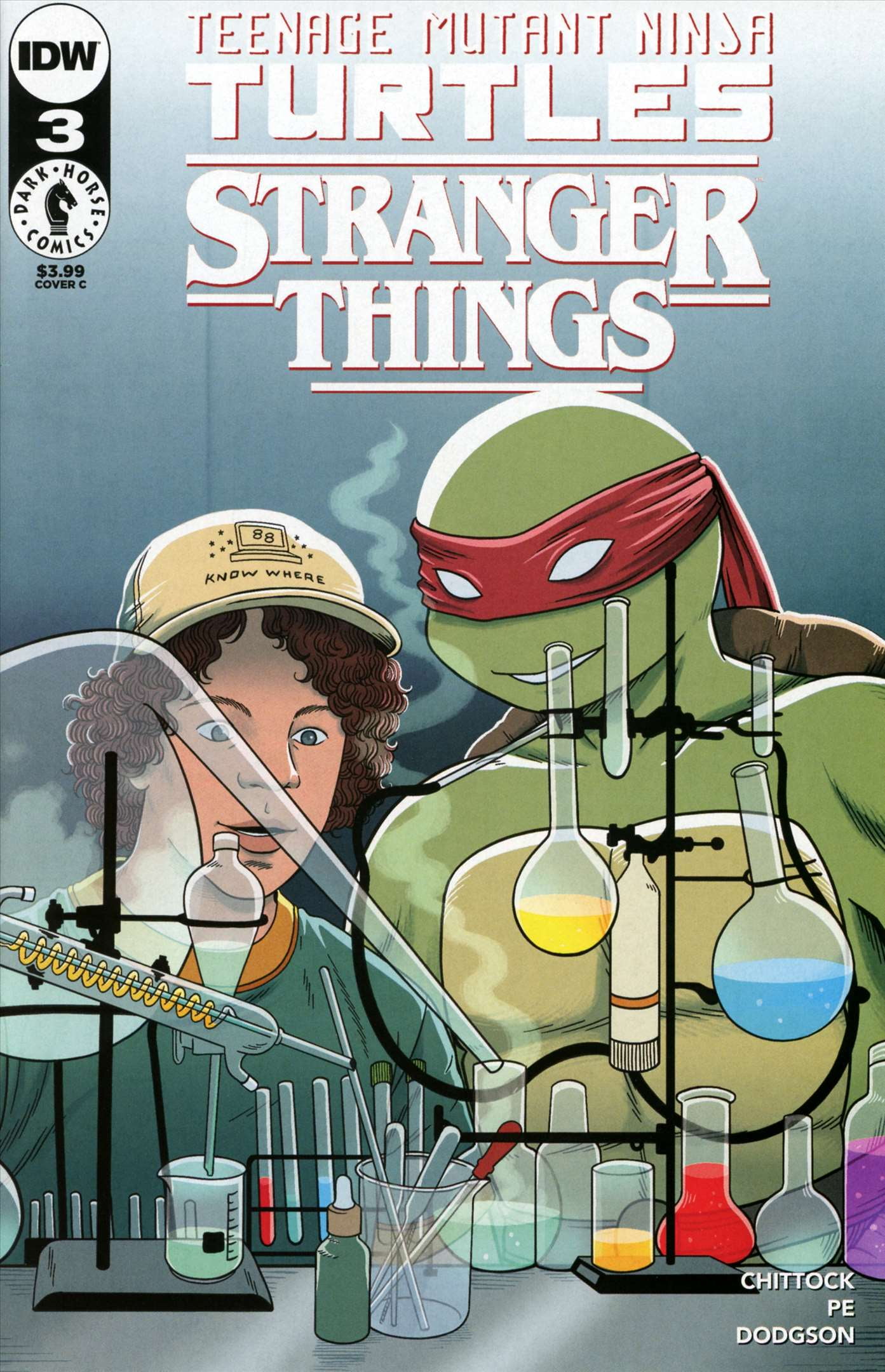 Teenage Mutant Ninja Turtles X Stranger Things #3C VF ; IDW Comic Book ...