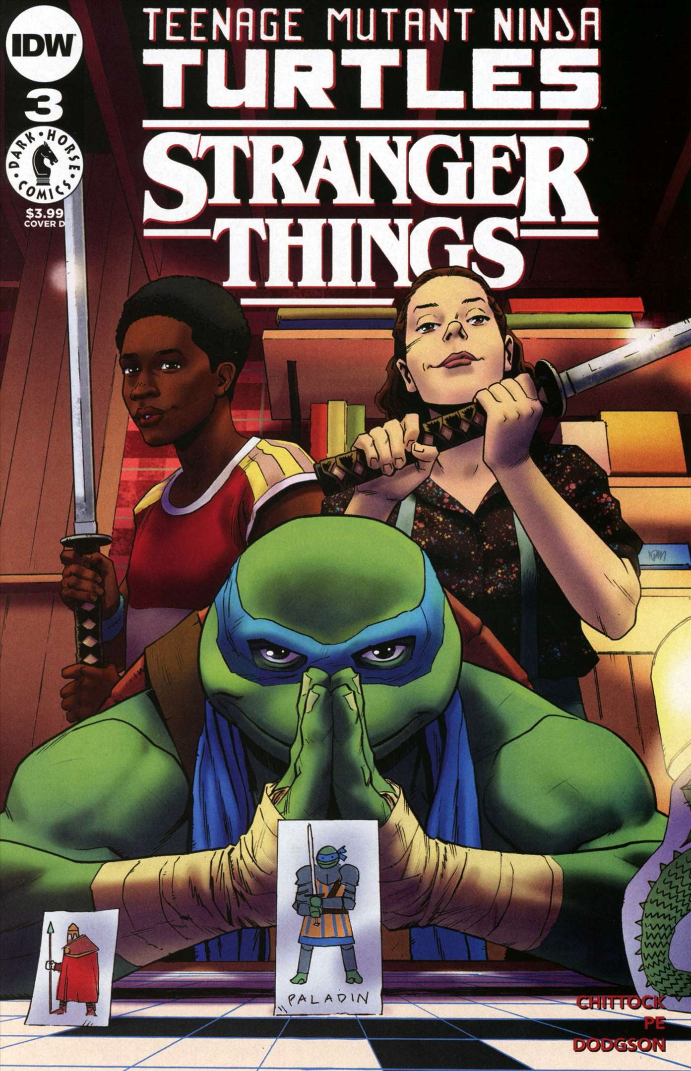 Teenage Mutant Ninja Turtles X Stranger Things #3D VF ; IDW Comic Book ...