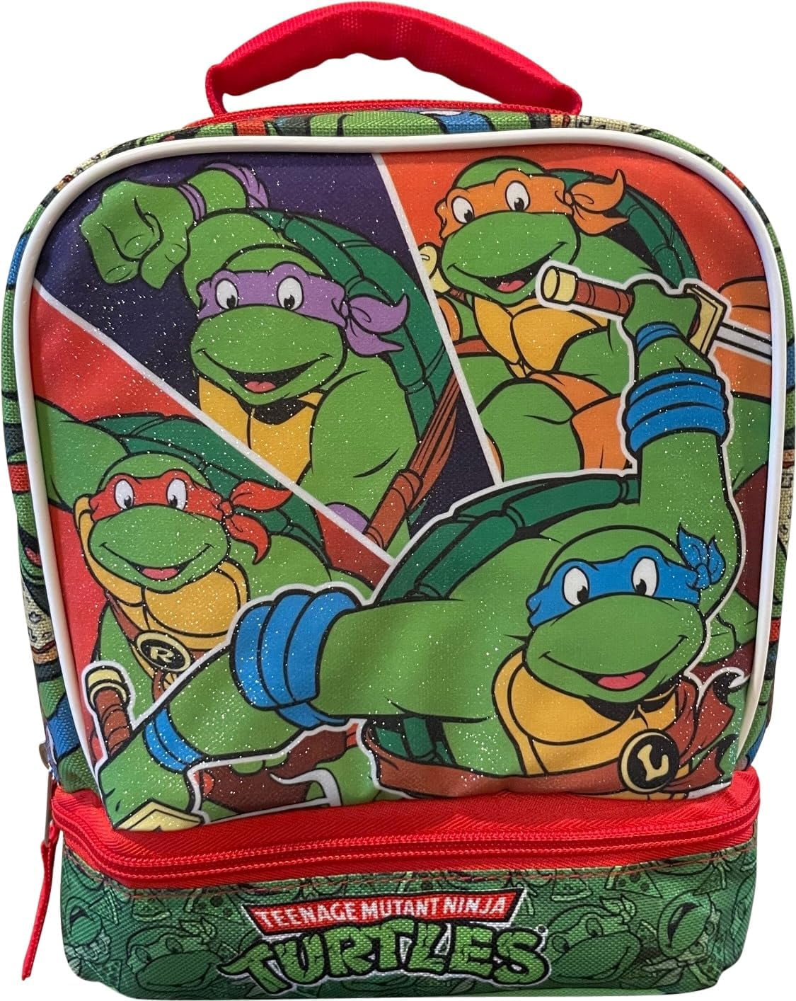 Teenage Turtles Dual Compartment Insulated Lunch Box (Green) - Walmart.com