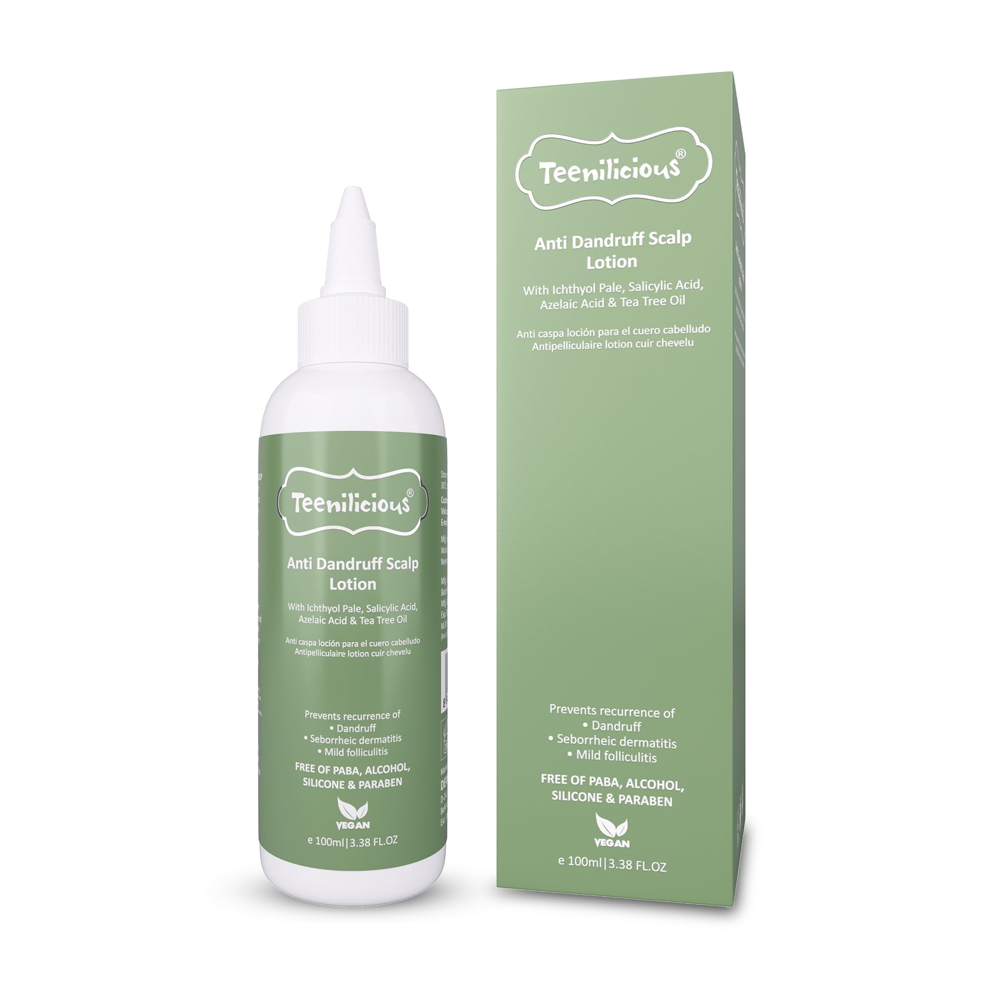 Teenilicious Anti-Dandruff Scalp Lotion With Azelaic Acid & Tea Tree ...