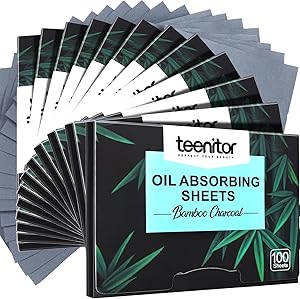 Teenitor 1200 Counts Oil Absorbing Sheets for Face, Oil Blotting Sheets ...
