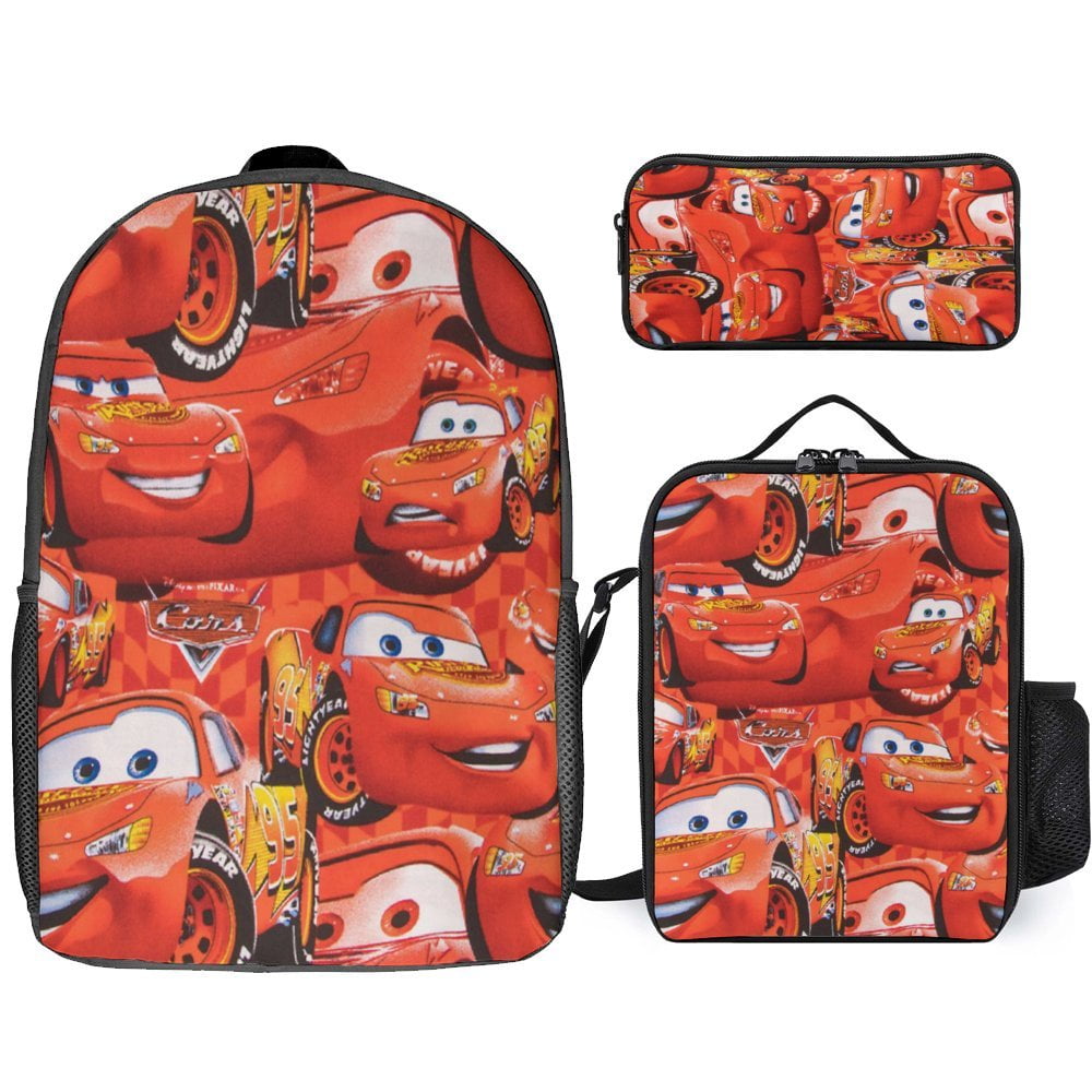 Teens Cars Bag student Backpack Cartoon Casual School Lightning McQueen ...