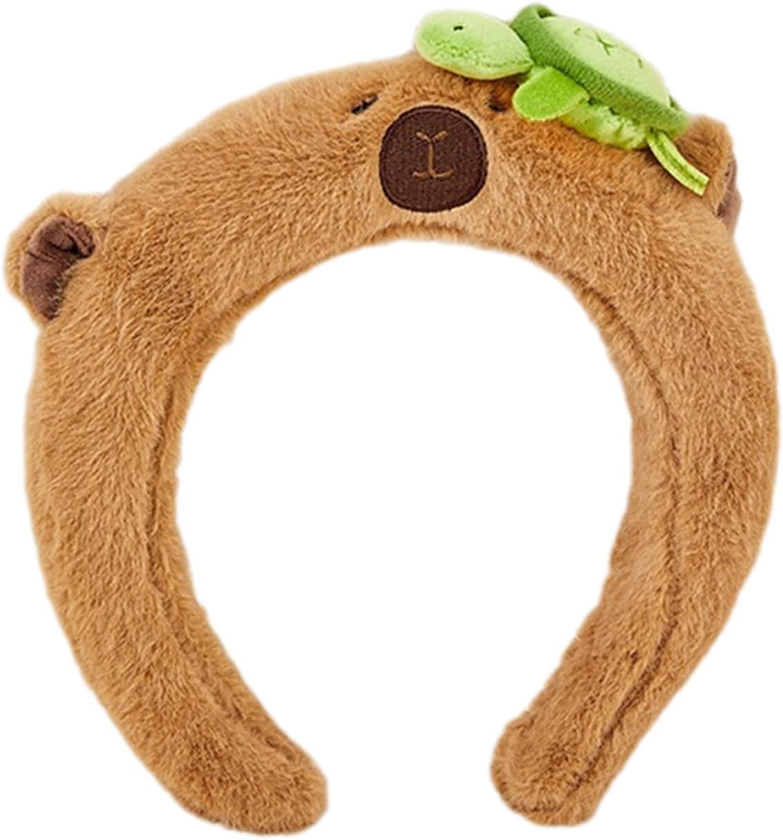 Teens Cartoon Capybara Shape Headband Adult Plush Headpiece for Makeup ...