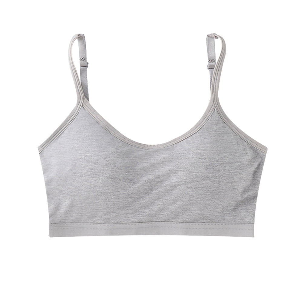 Teens Girls Training Bra Comfort Stretch Cami Bralette Cotton Padded ...