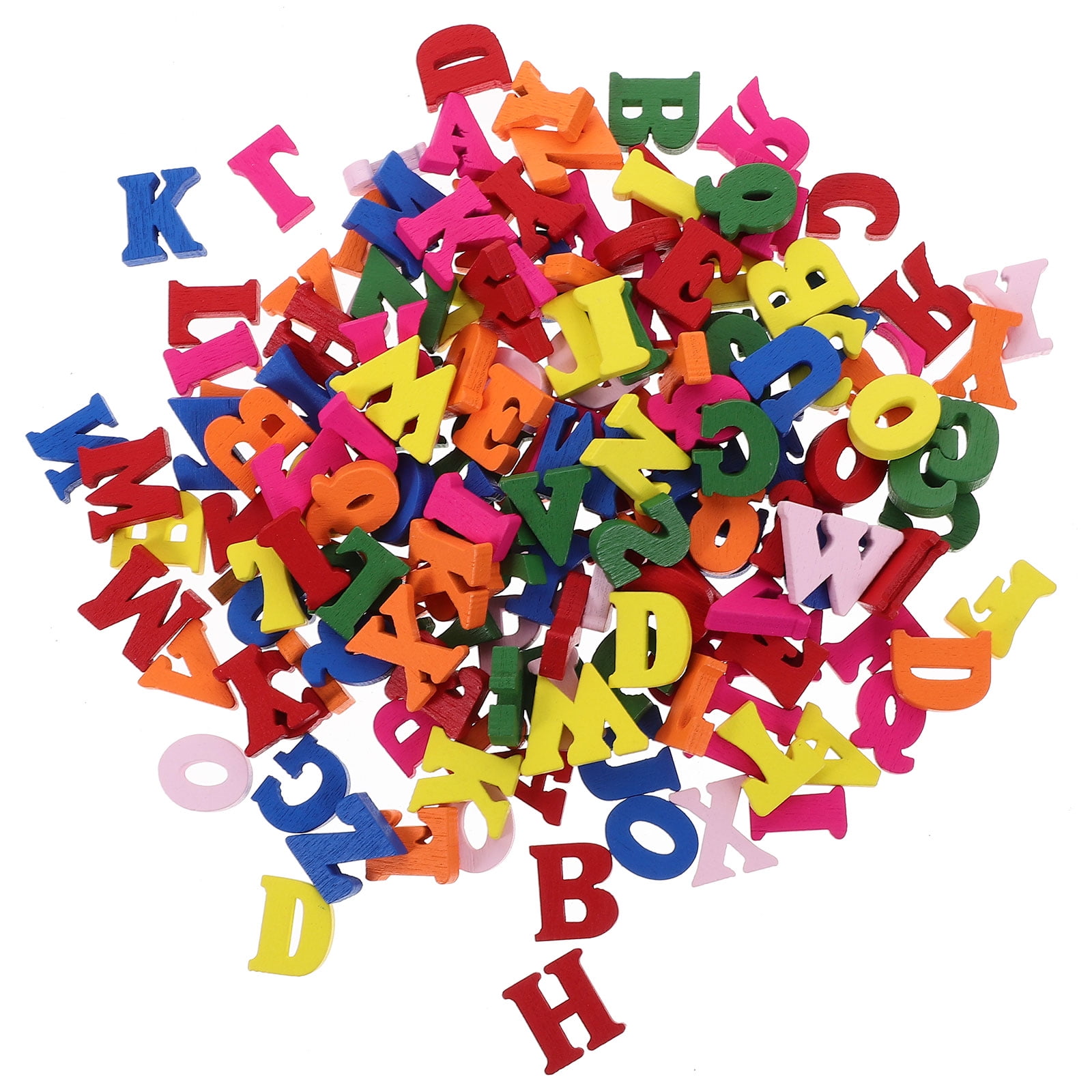Teens Room Decor DIY Handmade Letters Wood Wooden Alphabet Cutout Paper Cartoon Child 200 Pcs ...