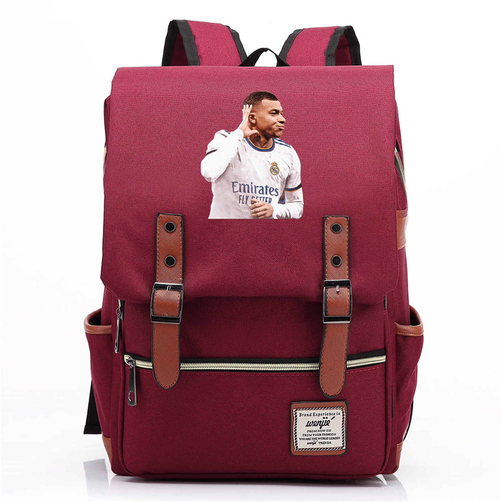 Teens Sturdy Backpack with USB Port Multifunctional Kylian Mbappe Book ...