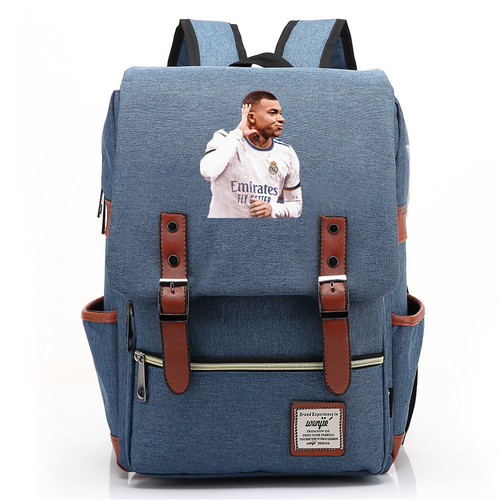 Teens Sturdy Backpack with USB Port Multifunctional Kylian Mbappe Book ...