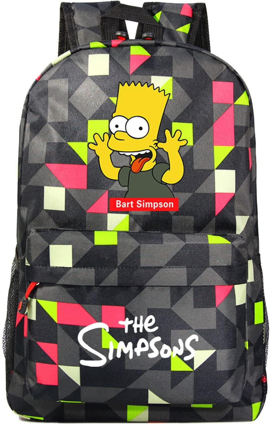 Teens The Simpsons Backpack Back to Bookbag Lightweight Casual Daypack ...