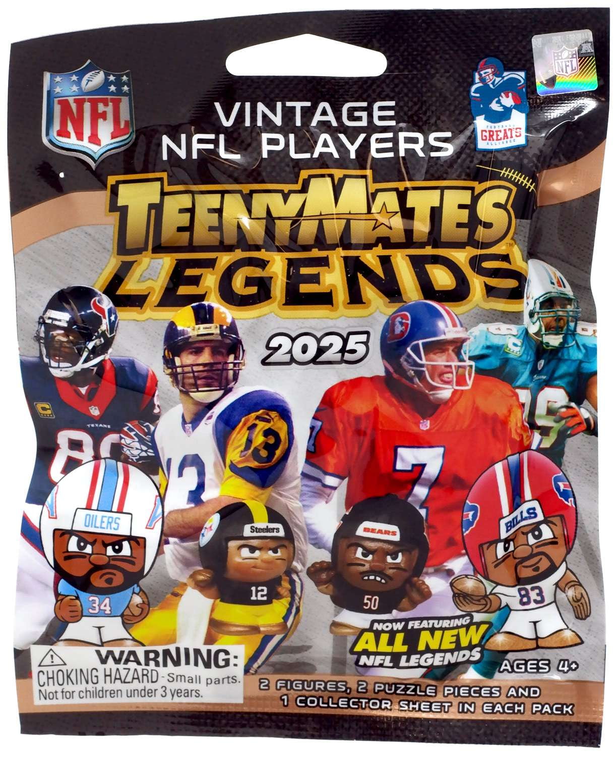TeenyMates NFL 2025 Legends Vintage Mini Figures Pack - Walmart.com