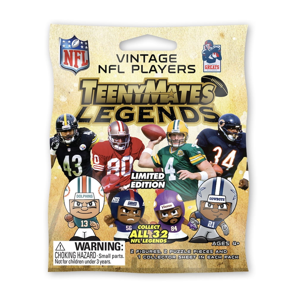TeenyMates Party Animal NFL Series Legends Vintage Pack Mini Figures ...