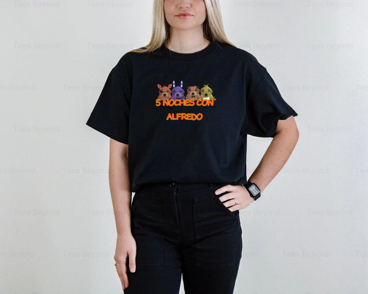 Tees Beyond 33 5 Noches Con Alfredo Cringey Unisex T-Shirt FNAF, Fan ...