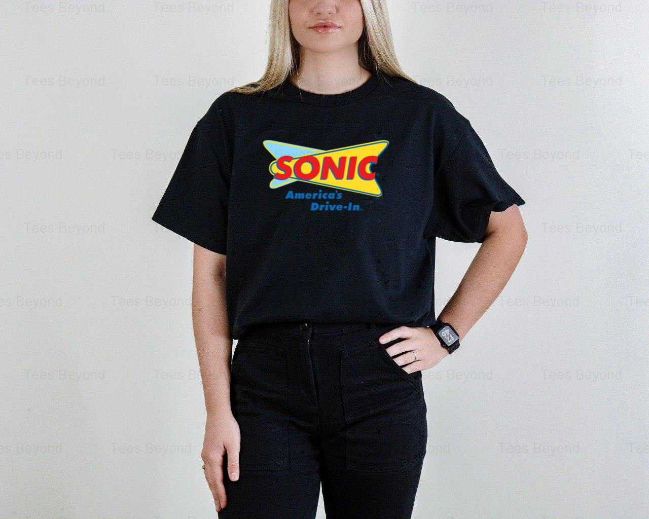 Tees Beyond 33 Sonic Drive-In Fast Food Logo Unisex T-Shirt Many Colors ...