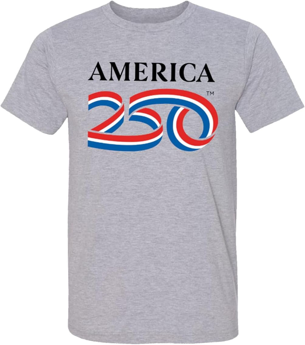 Teeso 250 Anniversary USA Shirt, America 250 Classic Logo Heathered Tee ...