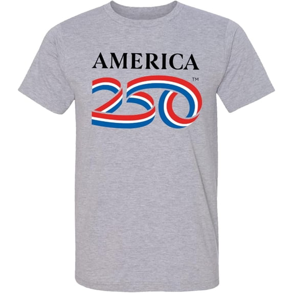 Teeso 250 Anniversary USA Shirt, America 250 Classic Logo Heathered Tee ...