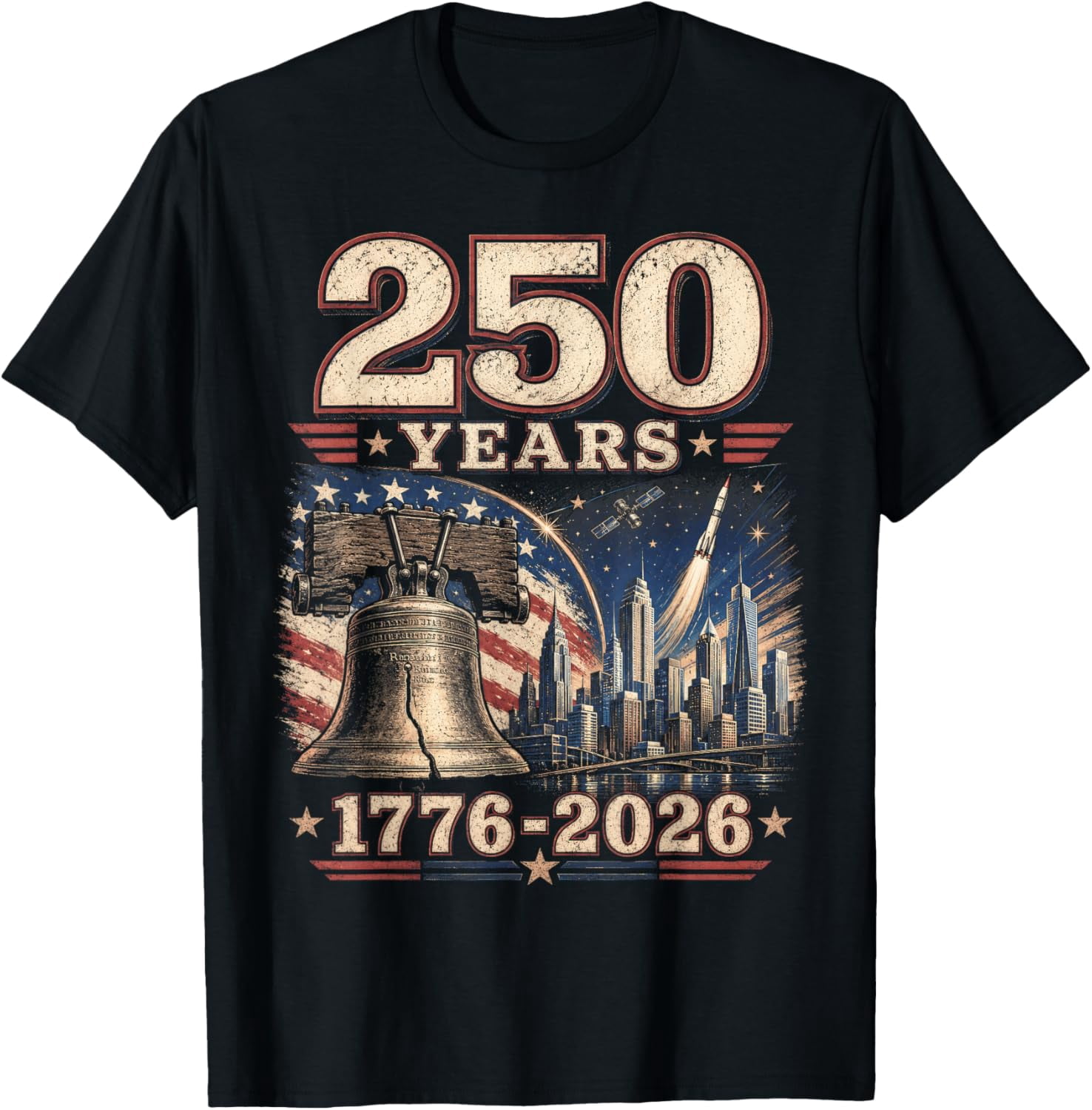 Teeso 250 Years 1776 2026 American Patriotic Progress Tribute T-Shirt ...
