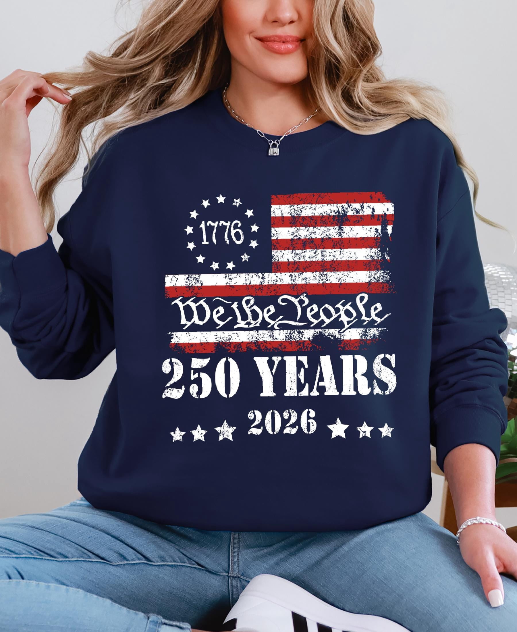 Teeso 250th America Anniversary Sweatshirt: US 250 Years Patriotic ...