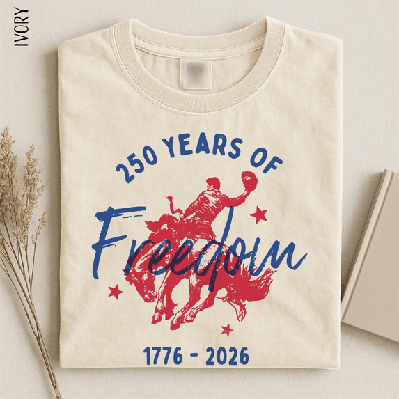 Teeso 4th Of July Shirt, 250 Years Of Bucking Horse Tee, 1776-2026 ...
