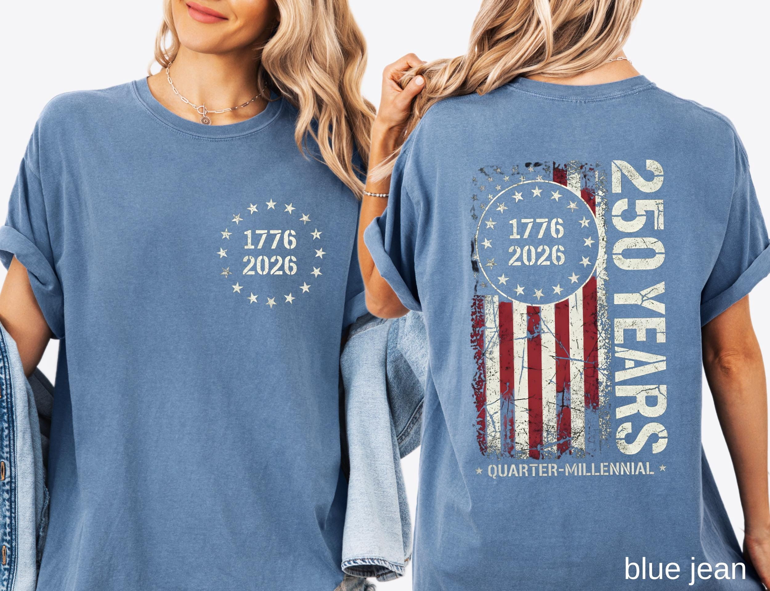 Teeso America 250 Anniversary T-Shirt, 1776-2026 USA Graphic Tee ...