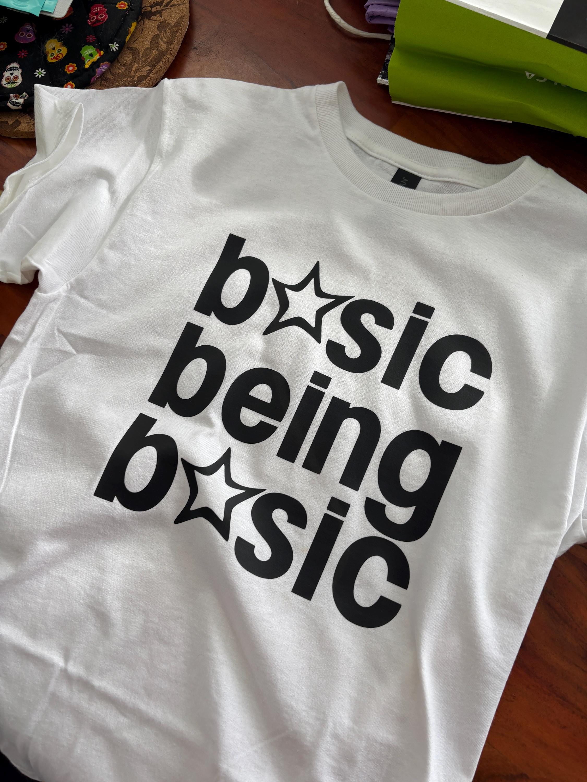 Teeso Basis Being Basic DJO baby tee, Black XL - Walmart.com
