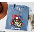 Teeso Commemorative Fishing Shirt, 250th Anniversary Graphic, Patriotic ...
