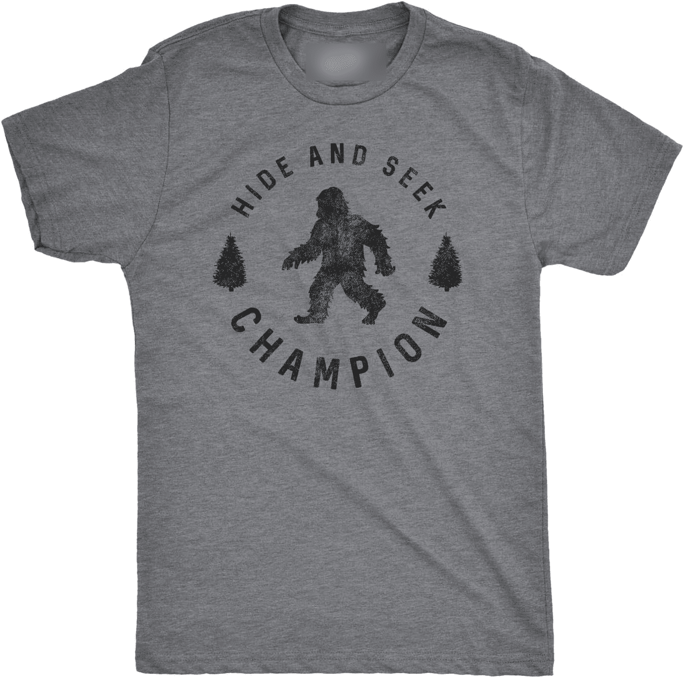 Teeso Dog T-Shirts Hide and Seek Bigfoot Graphic Tee, Ash Grey S ...
