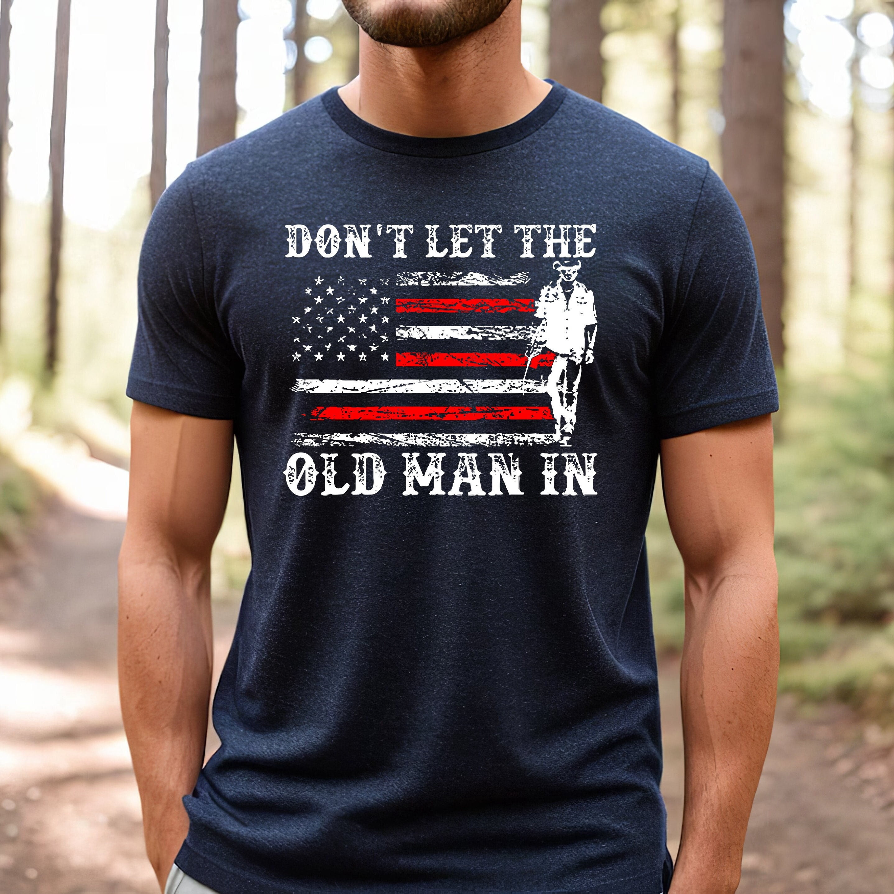 Teeso Don't Let The Old Man In T-Shirt - Memorial Toby Retro Country ...