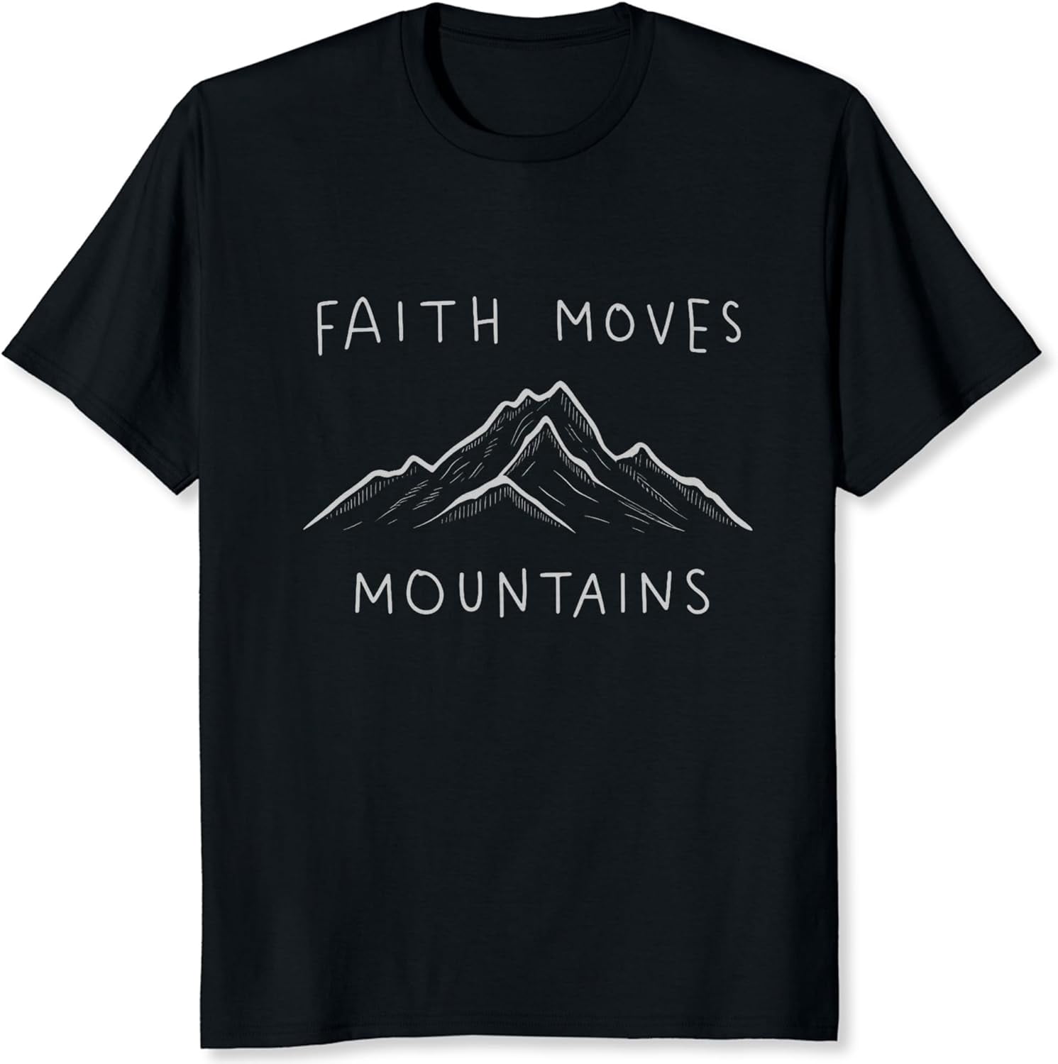 Teeso Faith Moves Mountains Christian Shirt Gift Idea for Men ...