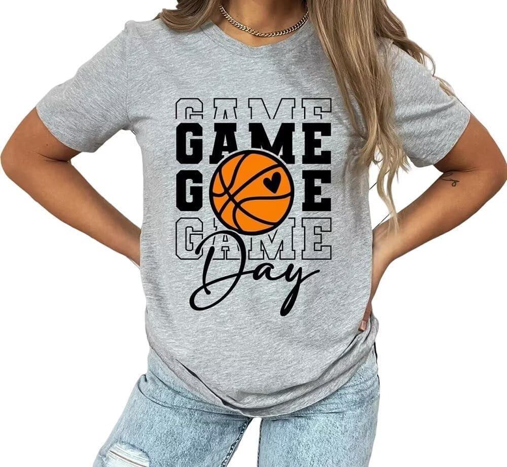 Teeso Game Day Basketball Tshirt, Woman, Sunday Funday, Vintage, Funny ...