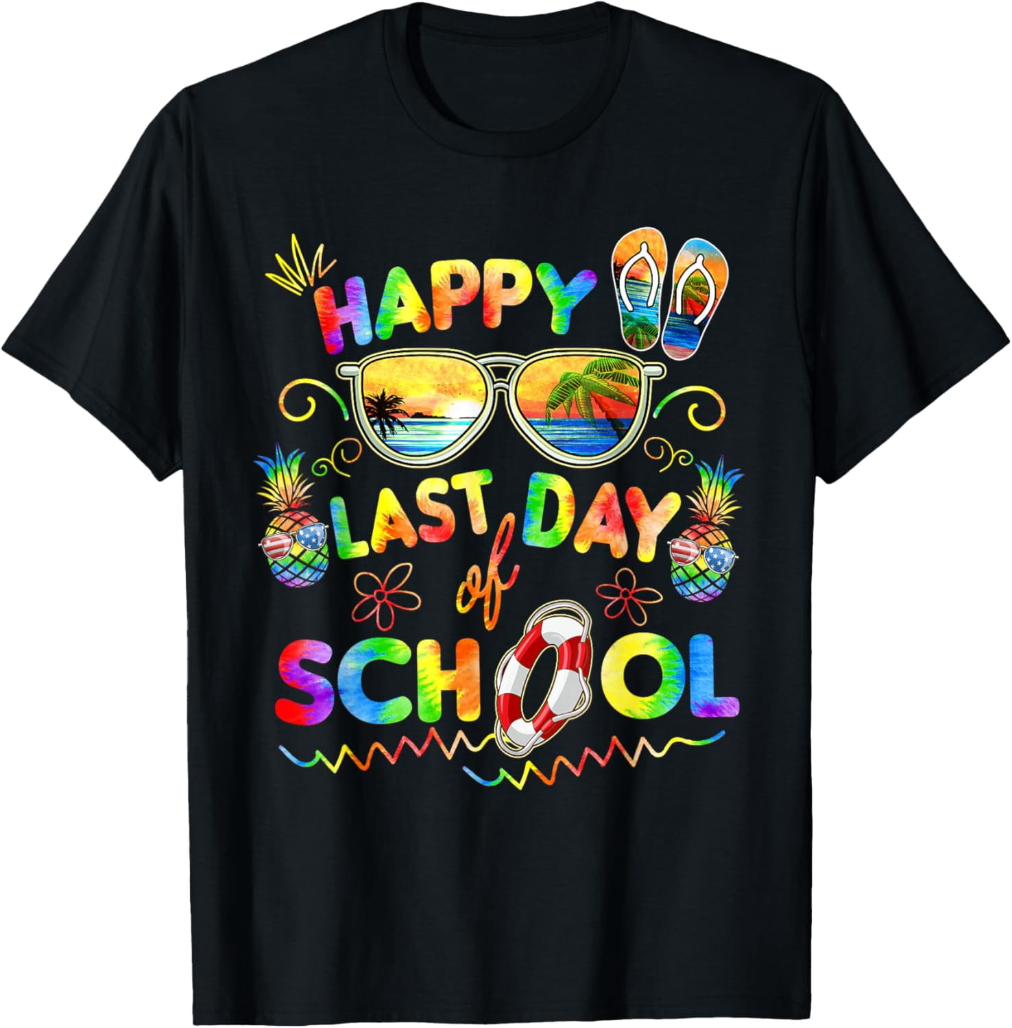 Teeso Happy Last Day of School Shirt Teachers End of Year Students T ...