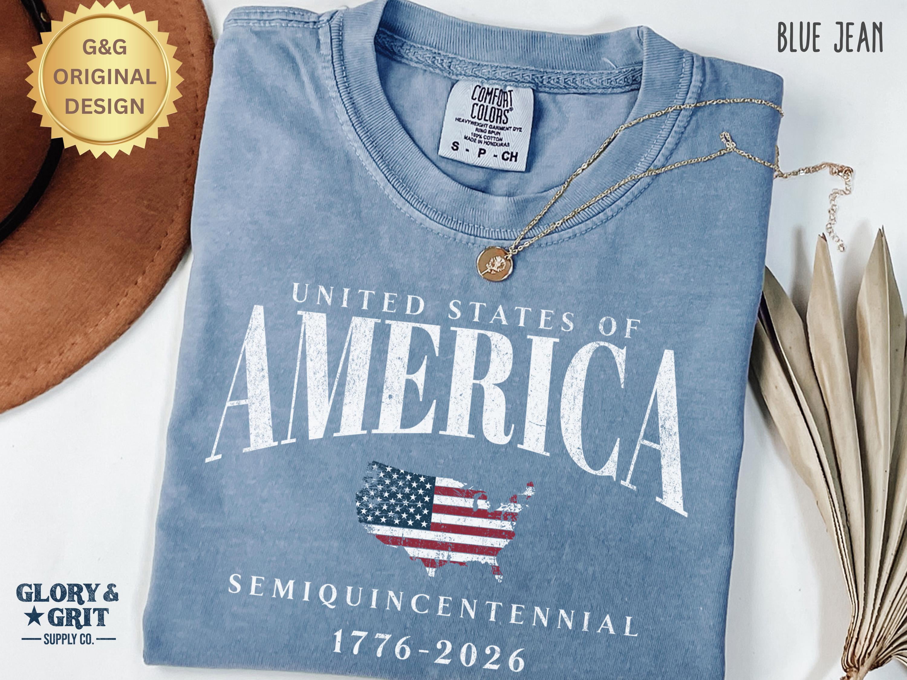 Teeso Patriotic T-Shirt, America 250th Anniversary, 1776-2026 USA ...