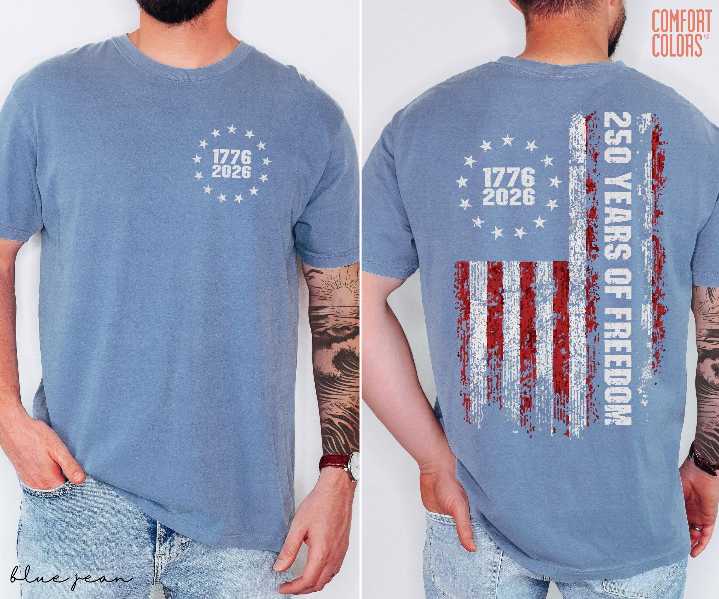 Teeso Retro USA 250 Shirt, 250 Years Celebration Tee, 250th Anniversary ...