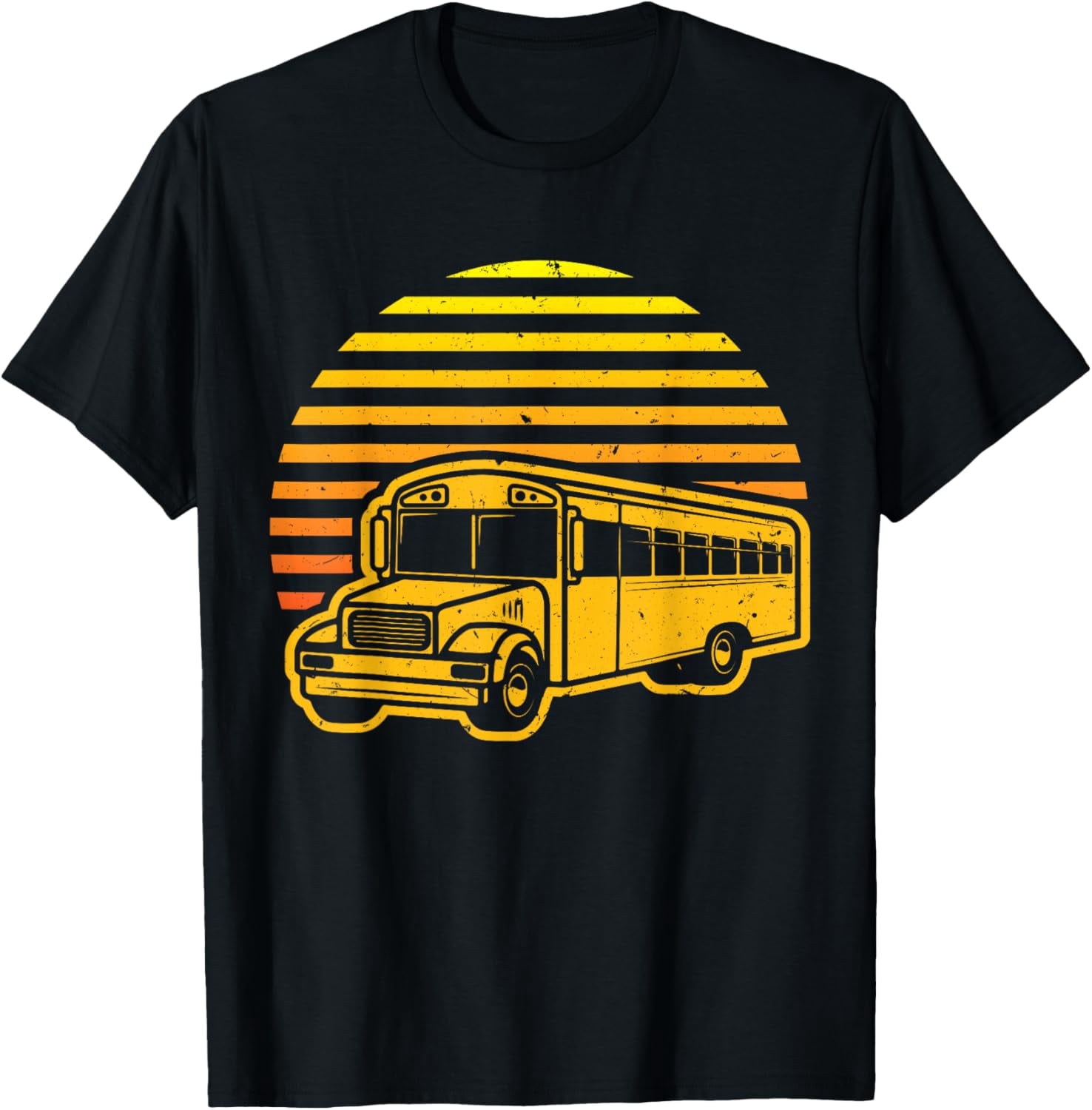 Teeso Retro Vintage Sunset School Bus Driver T-Shirt, Sand XL - Walmart.com