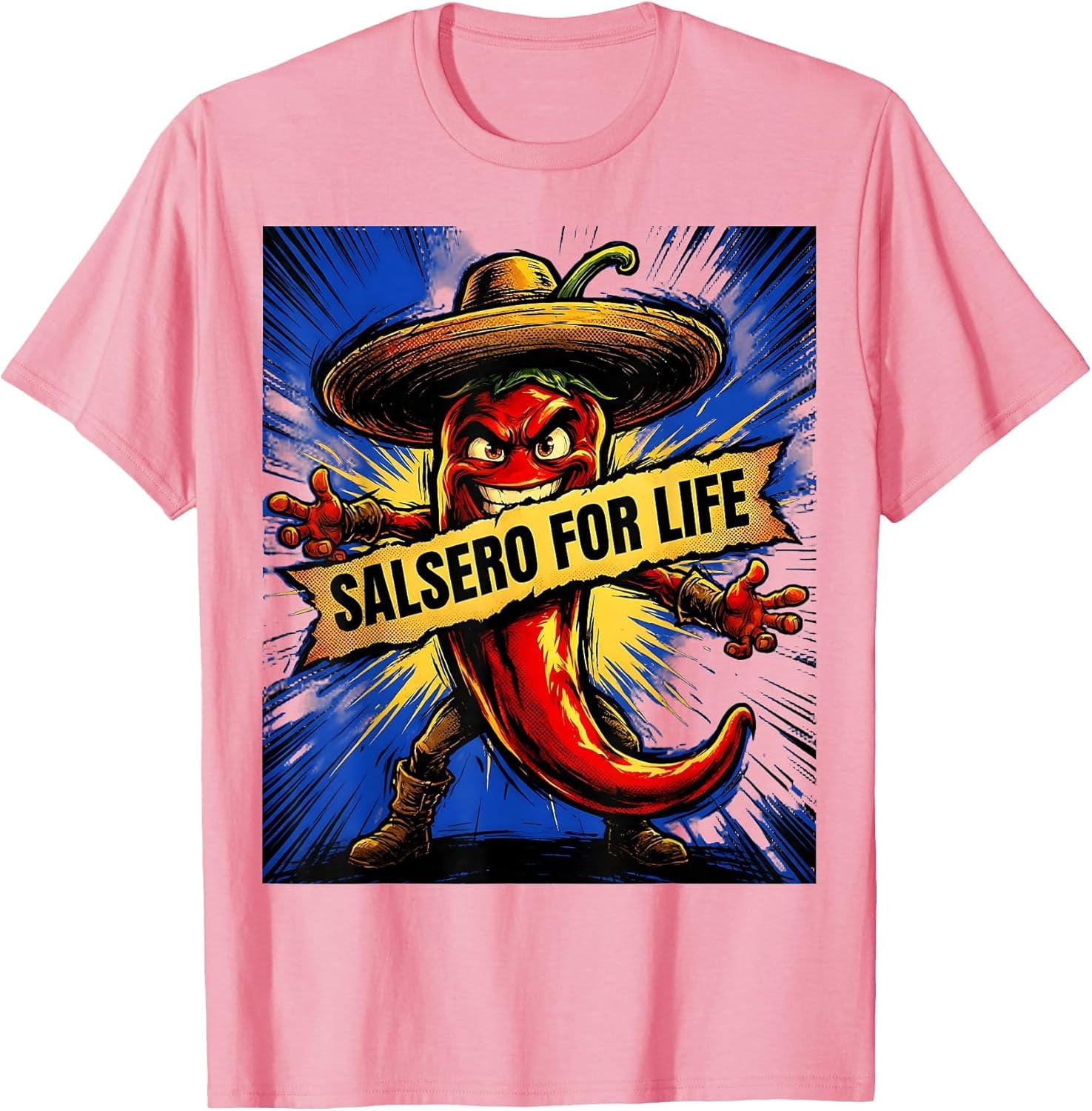 Teeso Salsero for Life Mexican Dance Culture Design T-Shirt, Orange 4XL ...
