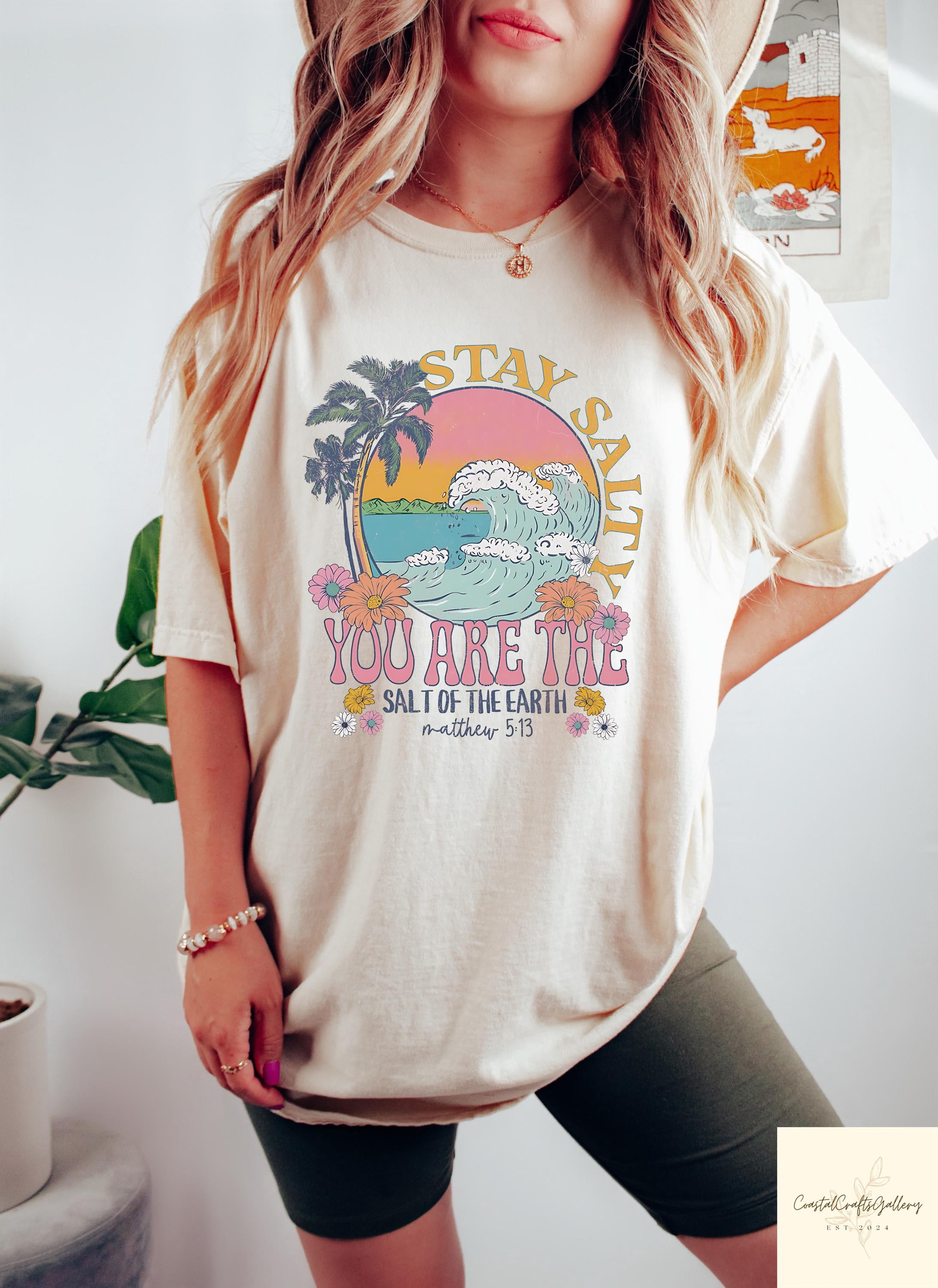 Teeso Stay Salty You Are The Salt Of The Earth T-shirt, Bible Verse ...