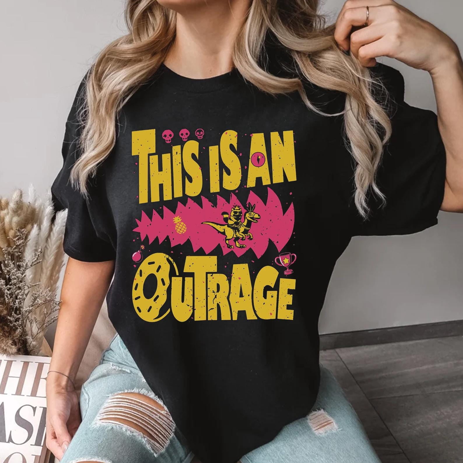 Teeso This Is An Outrage Shirt, Dungeon Crawler Carl Sweatshirt ...