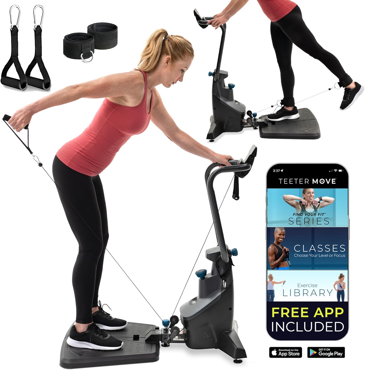 Teeter FitForm Home Gym Strength Trainer - Low-Impact Total Body Cable ...