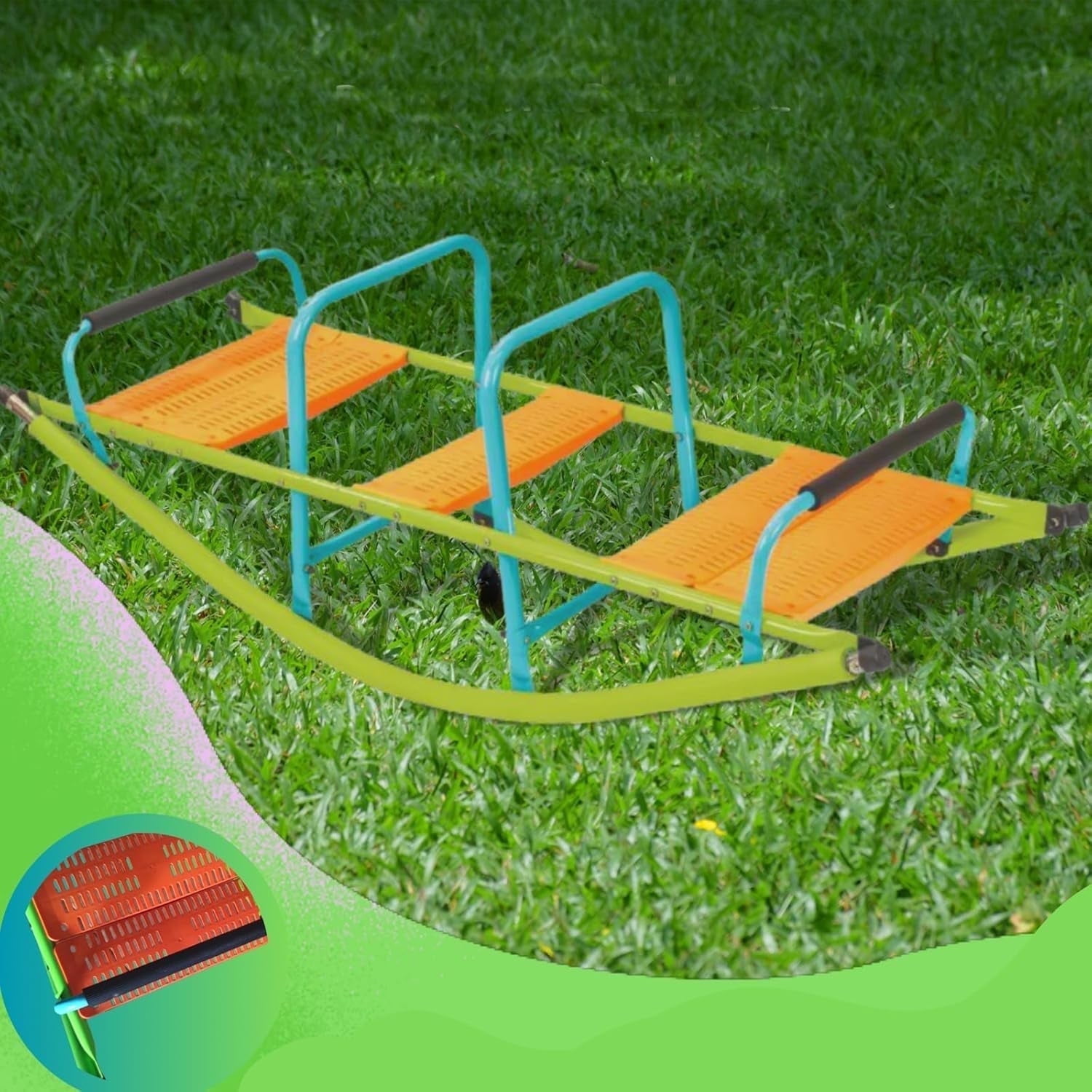 Kids Seesaw Plastic Seat Playground Equipment, Plastic Rocker Outdoor ...