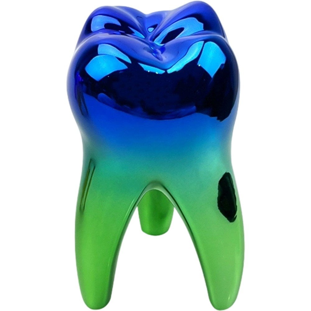 Teeth Art Sculpture Colorful Tooth Fairy Model Statue Tooth Shape ...