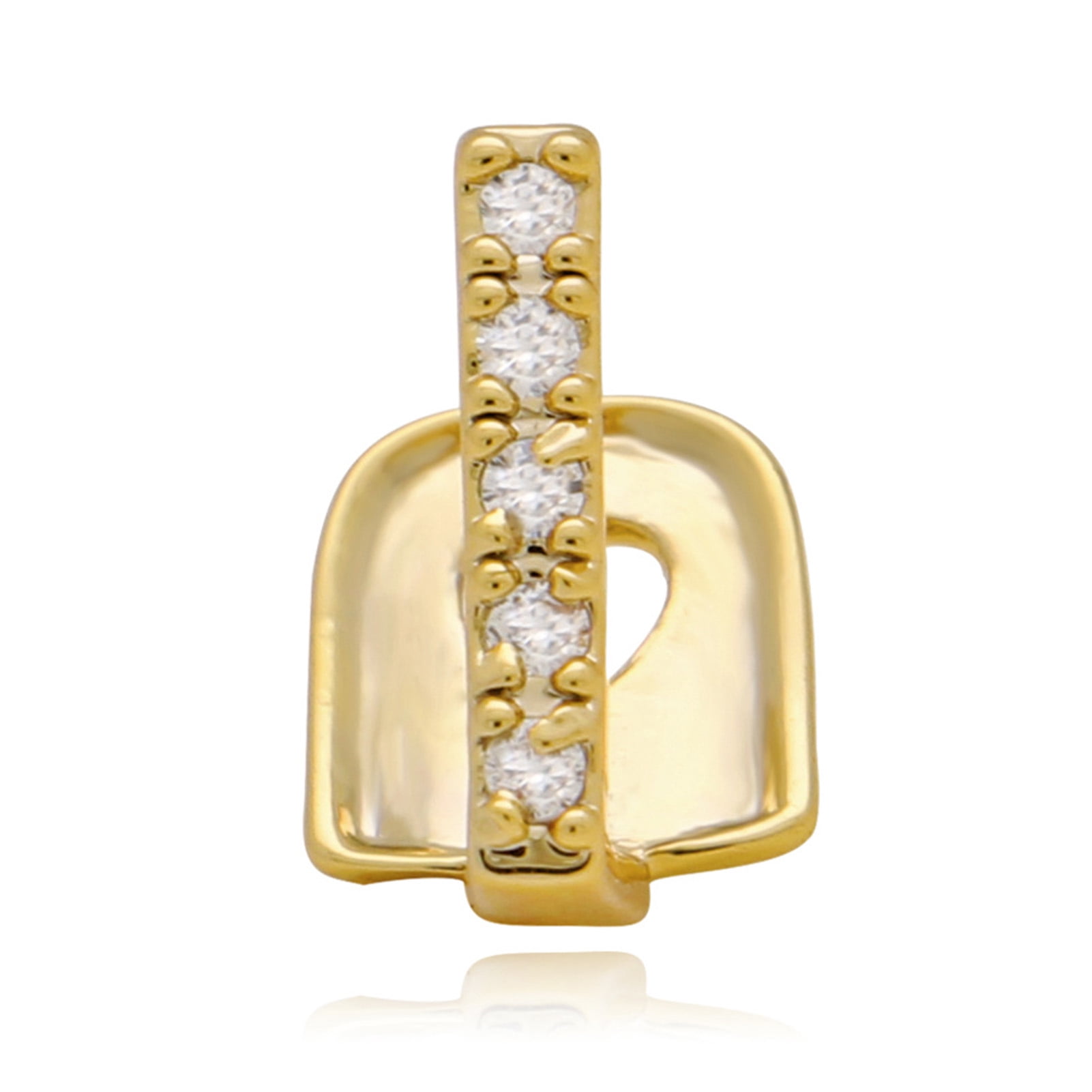 Teeth Braces Heart Shape Cubic Zirconia Men Women Hip Hop Vertical ...