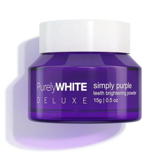 PurelyWHITE DELUXE Teeth Brightening Powder, Gentle Stain Remover ...