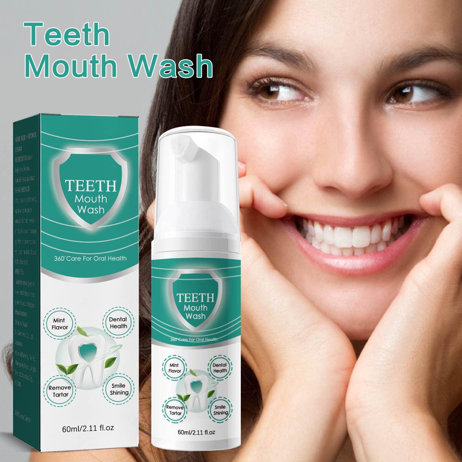 Teeth Cleaning Solution Mouthwash & Toothpaste ComboFresh Breath ...