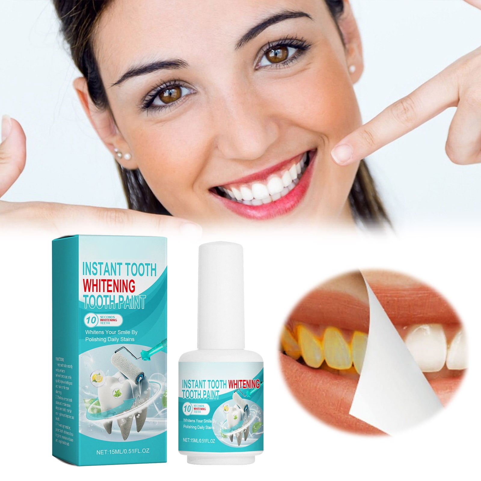 Teeth Cleaning Tooth Paint Cleans and Odors for Long Lasting Freshness ...