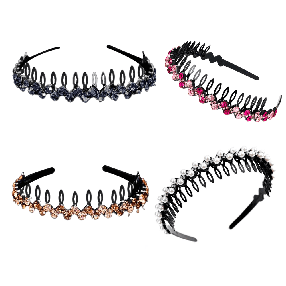 Teeth Comb Headbands For Women with Rhinestone and Crystal beaded ...