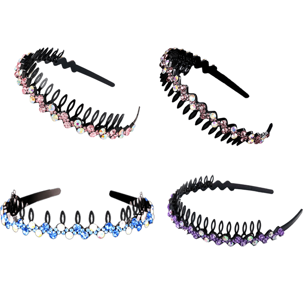 Teeth Comb Headbands For Women with Rhinestone and Crystal beaded ...
