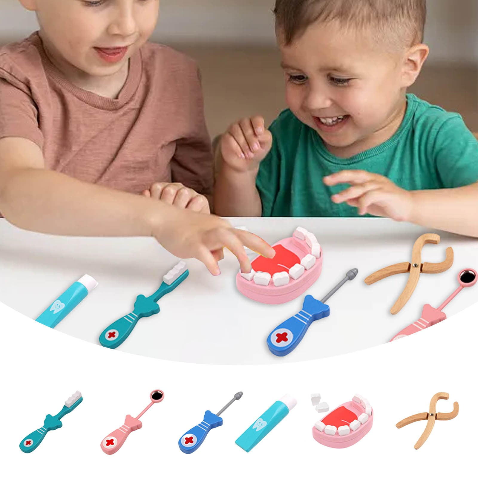 Teeth Doctor’s Kit Play Set Toy Pieces Doctor Role Play Set, Doctor Kit ...