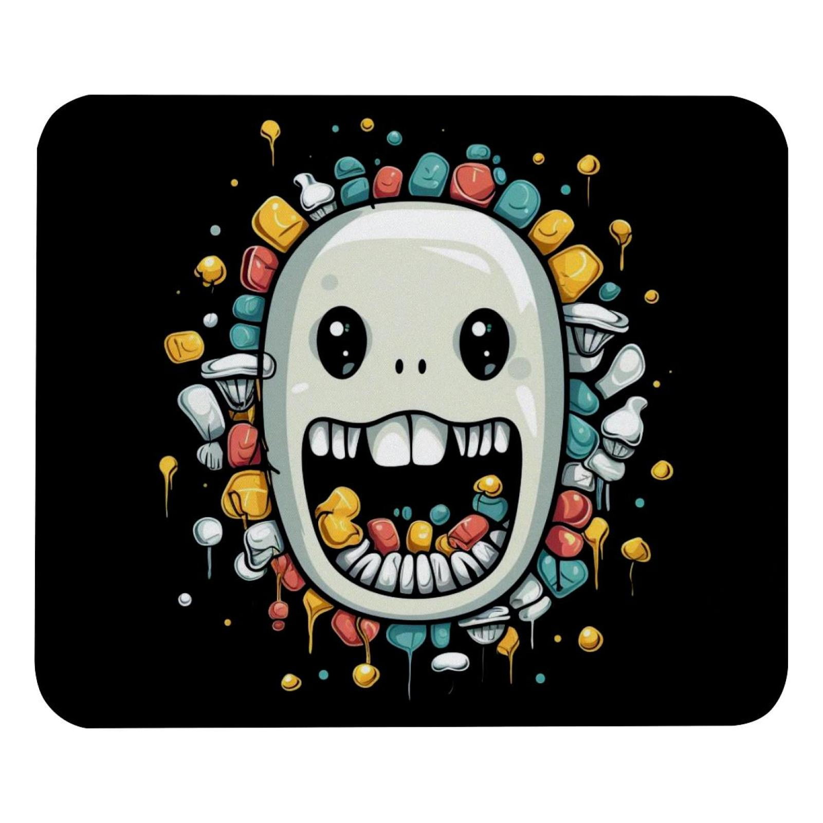 Teeth Mouse Pad, Cloth with Rubberized Base - Walmart.com