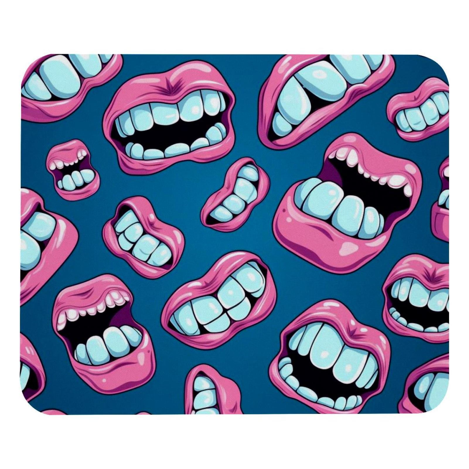 Teeth Mouse Pad, Cloth with Rubberized Base - Walmart.com