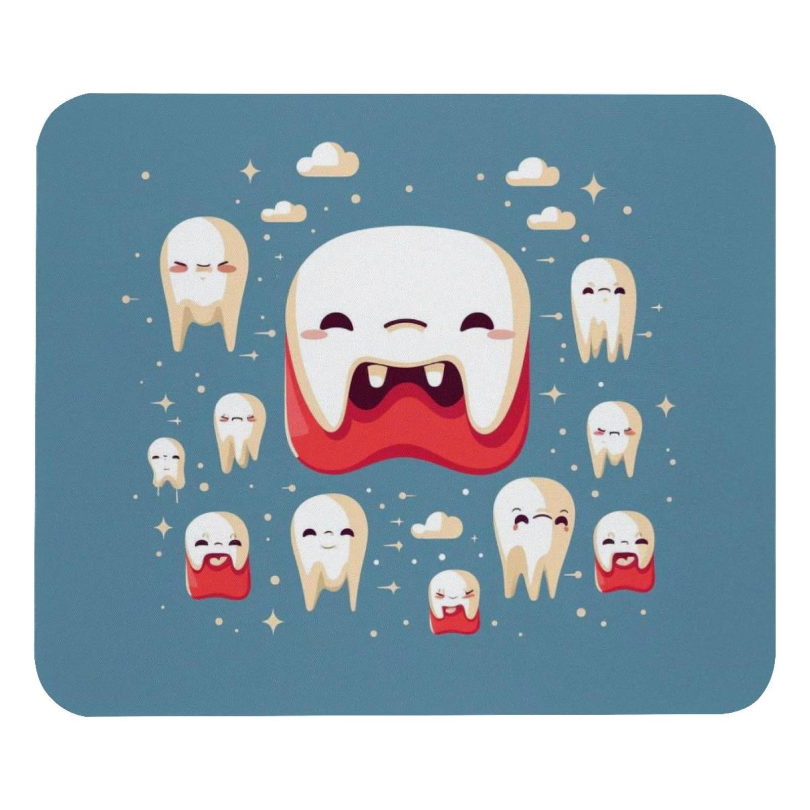 Teeth Mouse Pad, Personality Design Rubber Base for Office Decor for ...
